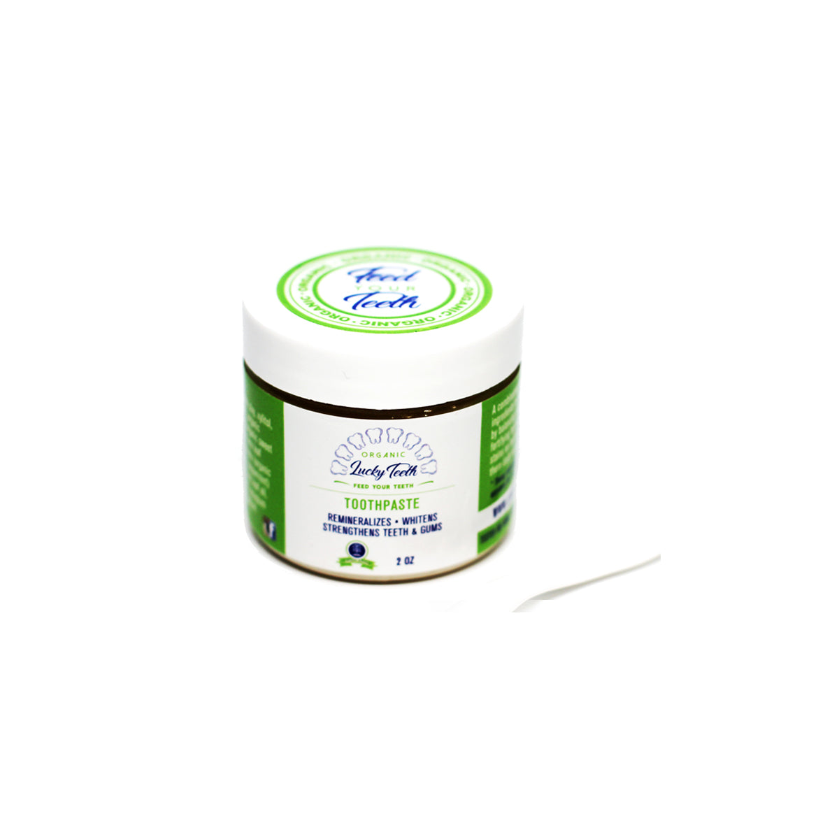 Pasta de dientes remineralizante orgánica - Vaso de 2 oz | Lucky Teeth