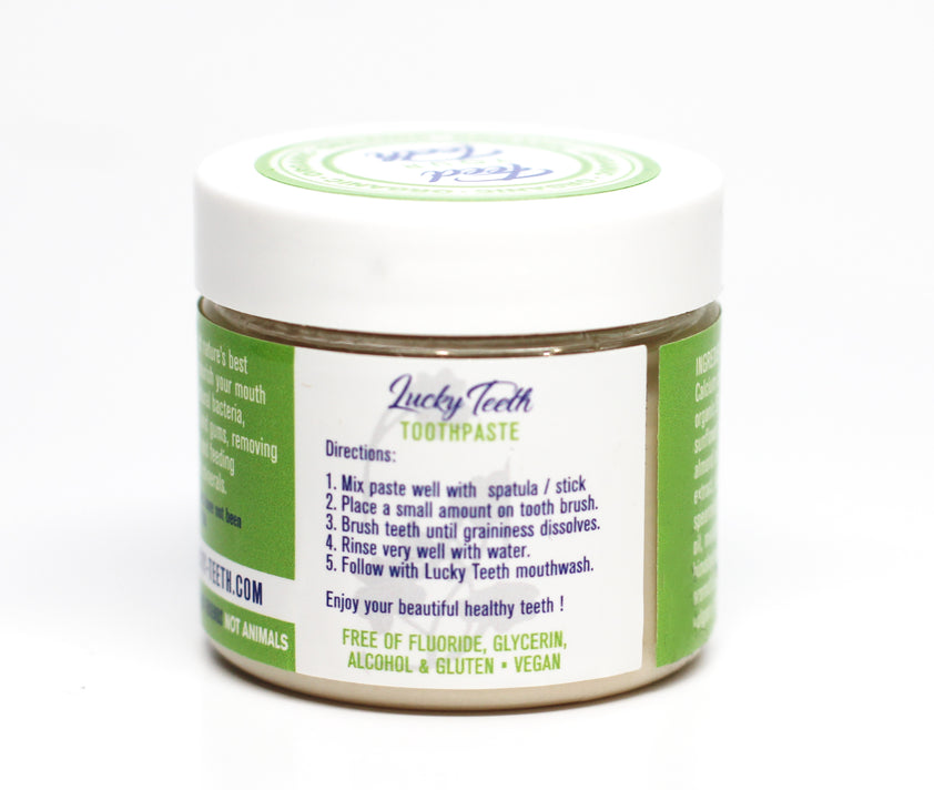 Organic Remineralizing Toothpaste - 2Oz Glass | Lucky Teeth
