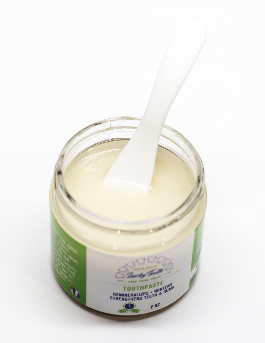 Organic Remineralizing Toothpaste - 2Oz Glass | Lucky Teeth
