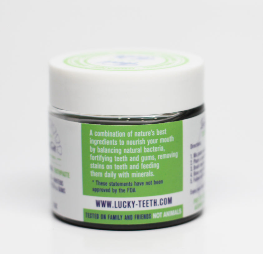 Organic Charcoal Toothpaste - 2Oz Extra Whitening | Lucky Teeth