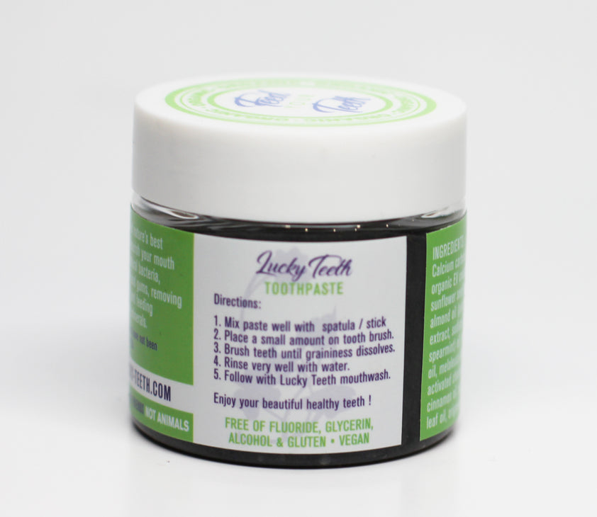 Organic Charcoal Toothpaste - 2Oz Extra Whitening | Lucky Teeth