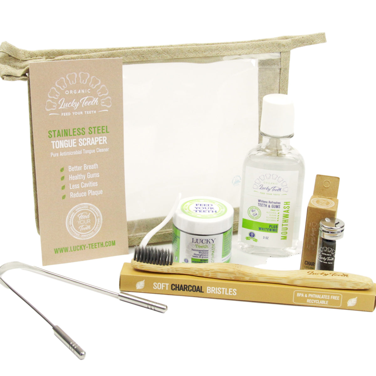 Kit de viaje para el cuidado bucal: kit ecológico para el cuidado de ...
