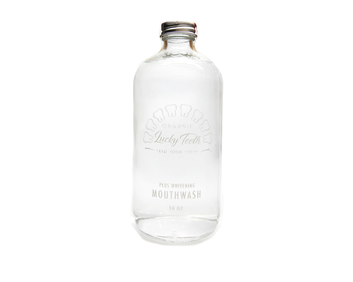 Organic Teeth Whitening Moutwash - 16 oz - Natural Mouthwash| Lucky Teeth